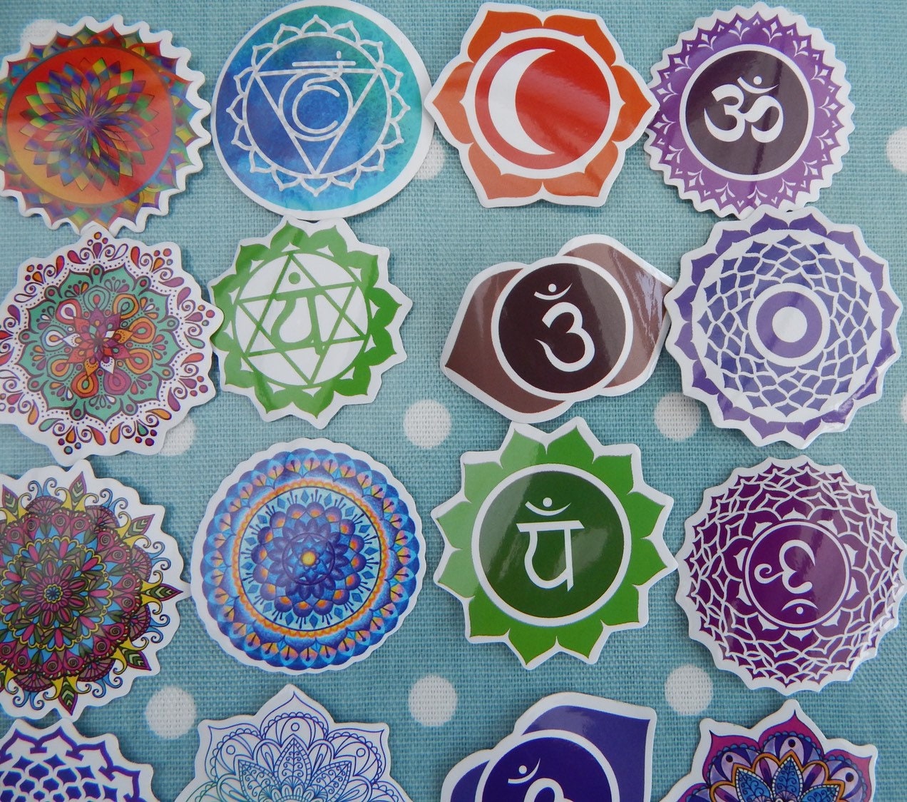 Mandala Stickers. Assorted Pack of 24 - Etsy UK