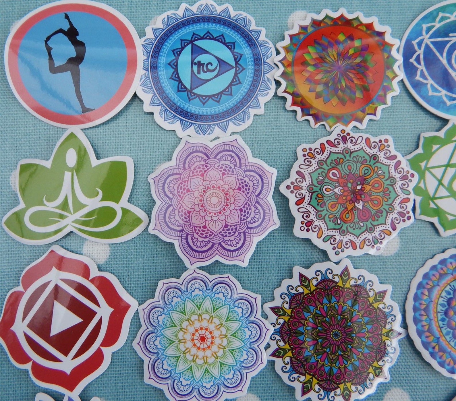 Mandala Stickers. Assorted Pack of 24 - Etsy UK