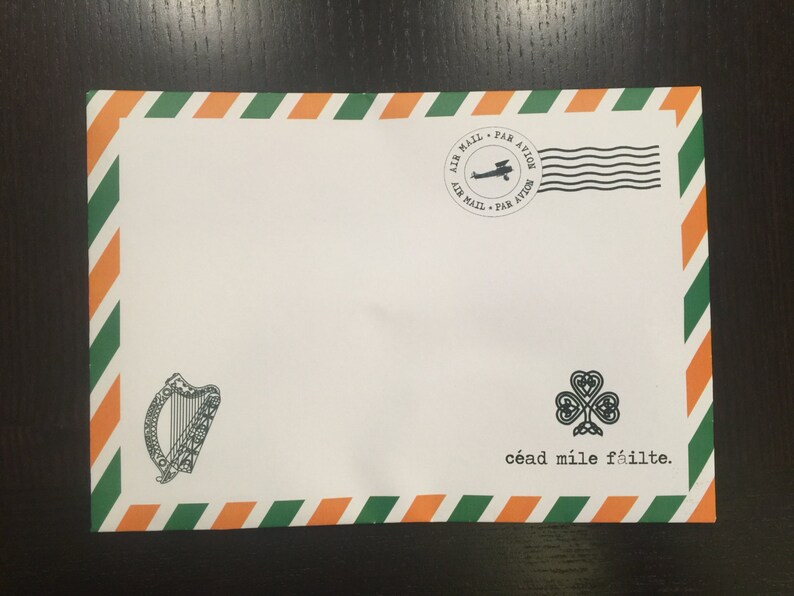 Vintage C5 Self Seal Irish Airmail Envelopes | Etsy