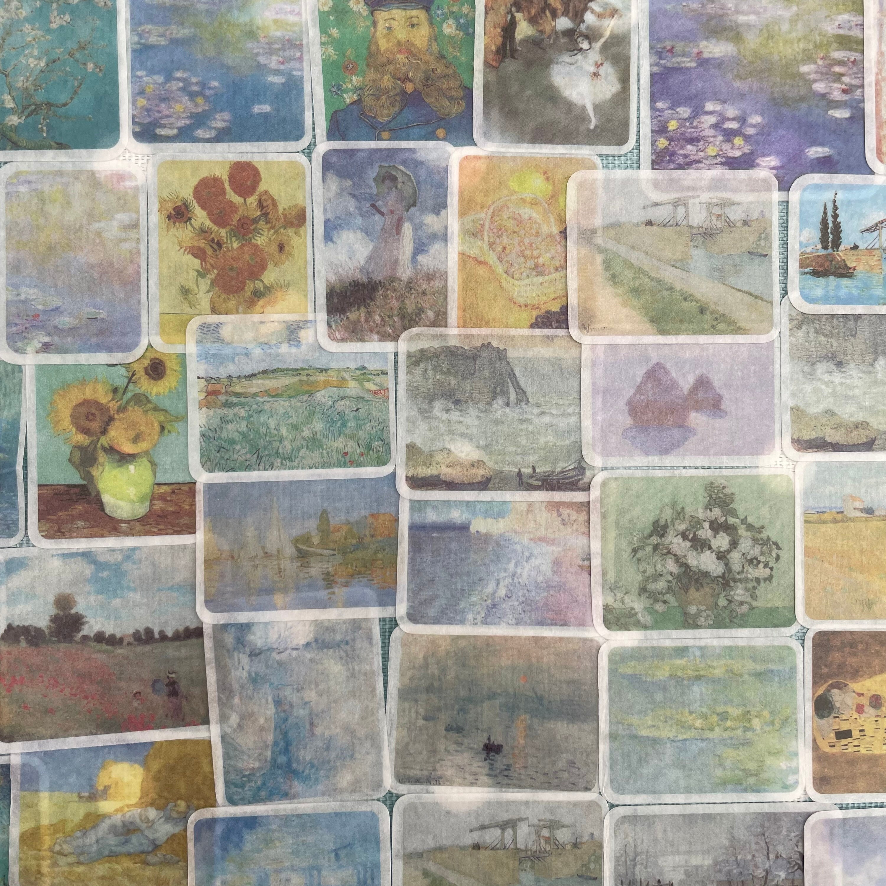 Impressionist Classical Watercolour Art Themed Stickers | Etsy