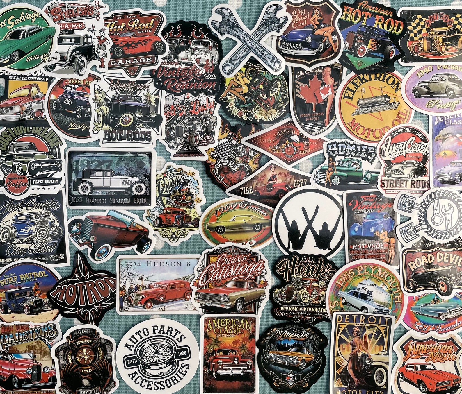 Hot Rod Pin up Girl Vintage Garage Sign Style Retro Stickers - Etsy