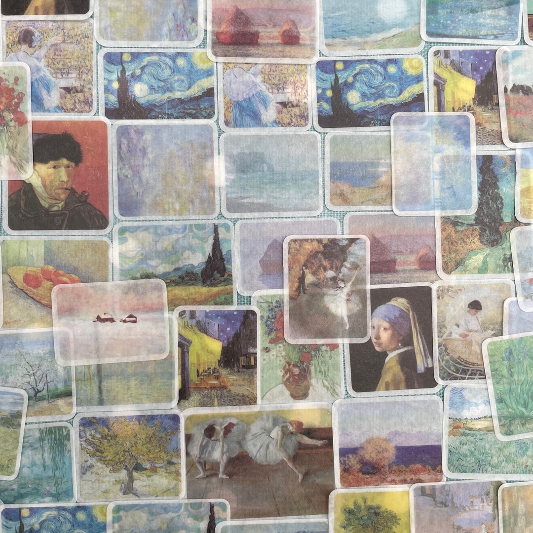 Impressionist Classical Watercolour Art Themed Stickers Assorted Pack ...