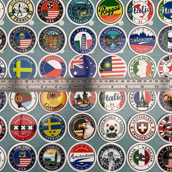 Vintage American Travel Stickers