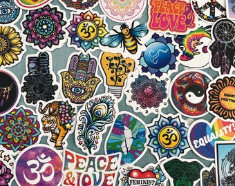 Hippie Bumper Sticker - Etsy