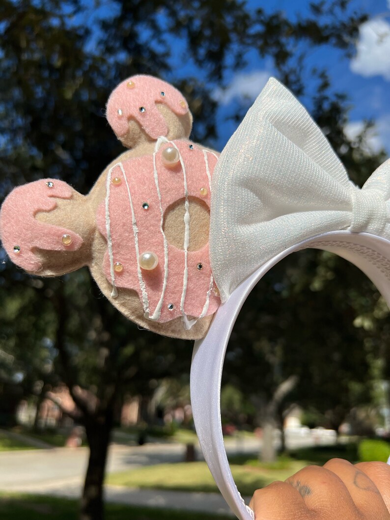 Pink Icing Donut Mouse Ears - Etsy