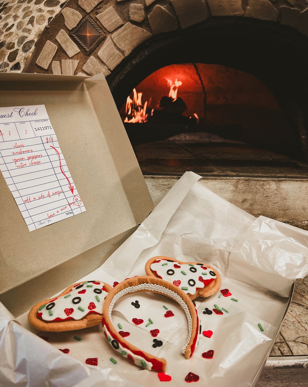 Sweetheart Pizza Mouse Ears - Etsy