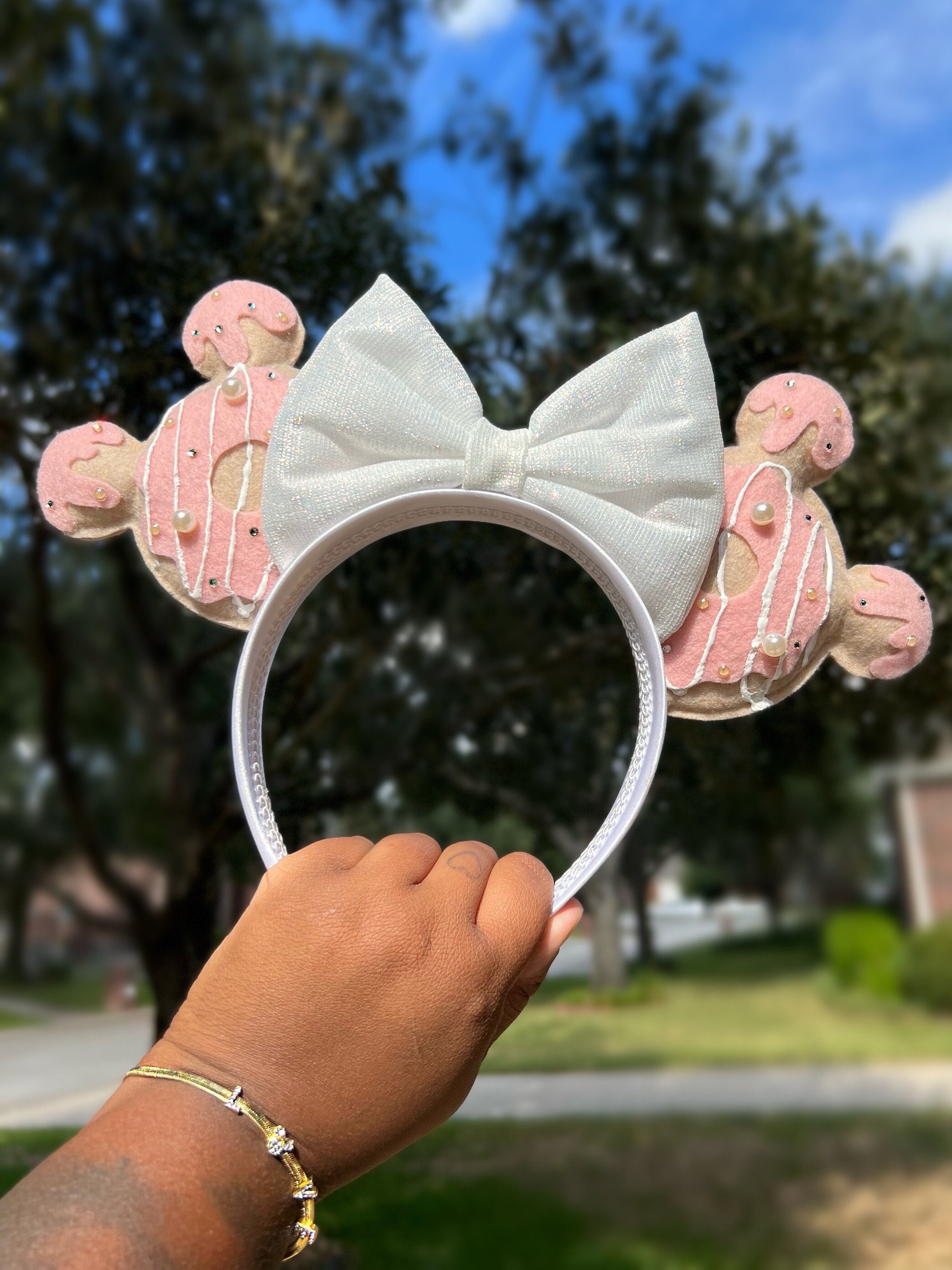 Pink Icing Donut Mouse Ears - Etsy