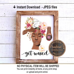 Wax Specialist Poster, Beauty Salon Art, Eybrow Specialist Gift, Spa ...