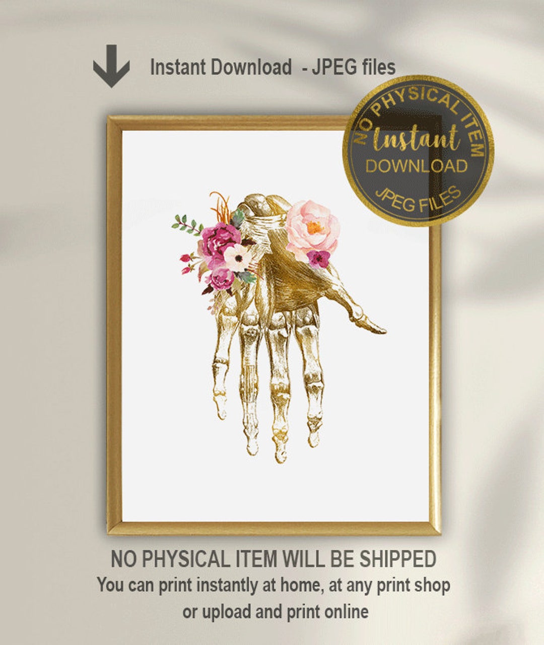 Human Hand, Anatomy Poster, Orthopedic Office Wall Art, Physiotherapist ...