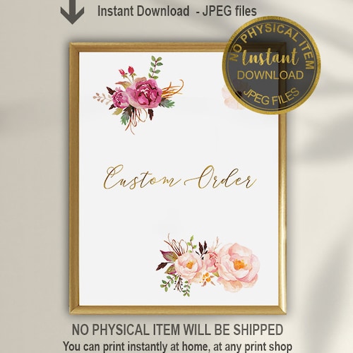 CUSTOM ORDER Personalized Print Custom Handwriting Custom | Etsy