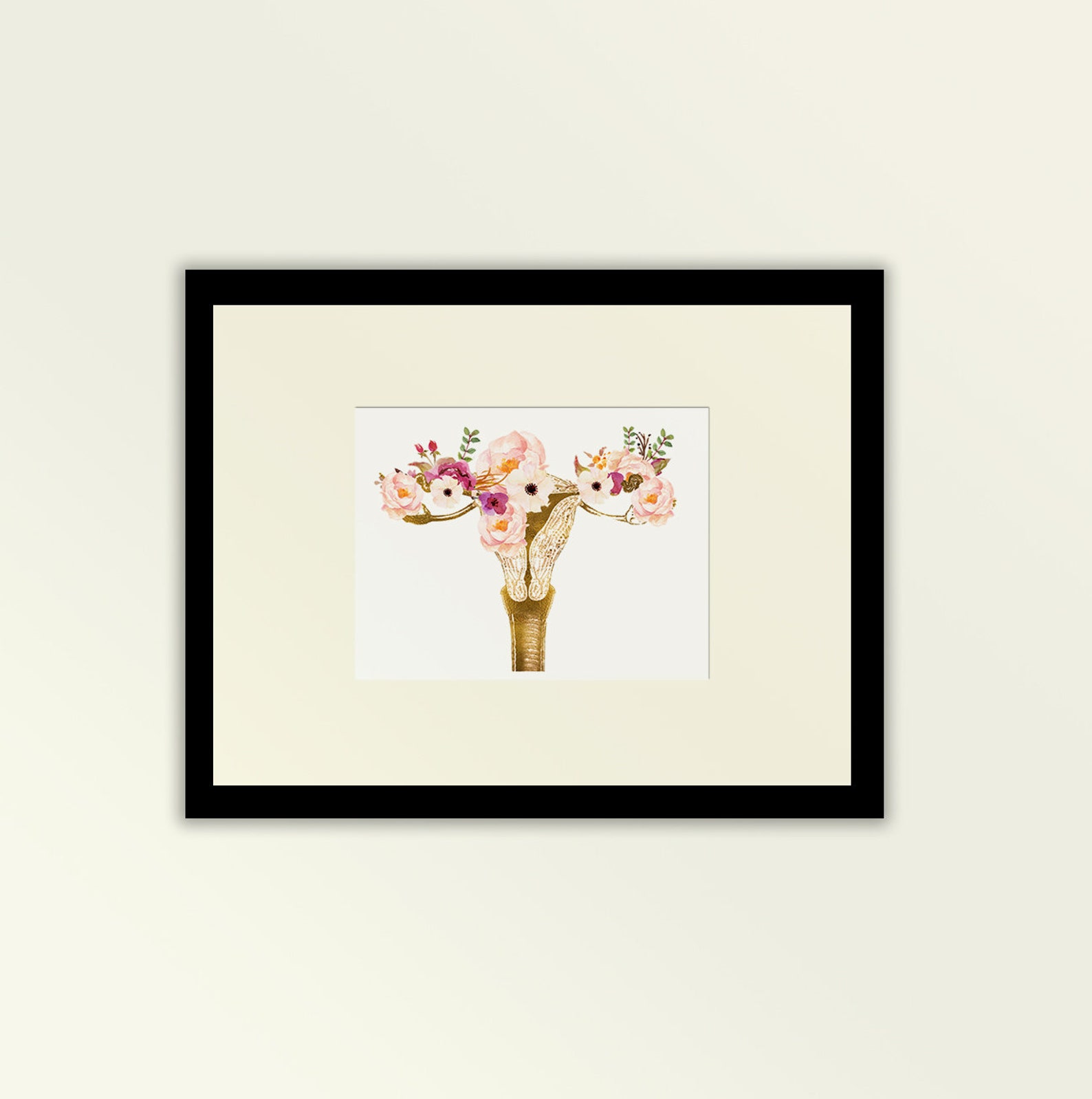 Floral Uterus Anatomy Art Female Reproductive Feminist - Etsy UK