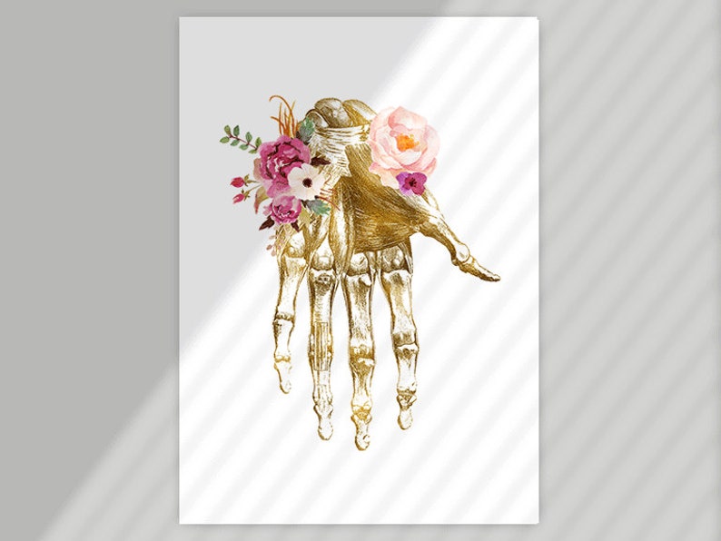 Human Hand Anatomy Poster Orthopedic Office Wall Art | Etsy