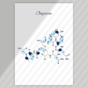 Oxytocin Molecule Art, Oxytocin Art, Oxytocin Poster, Science Art - Etsy