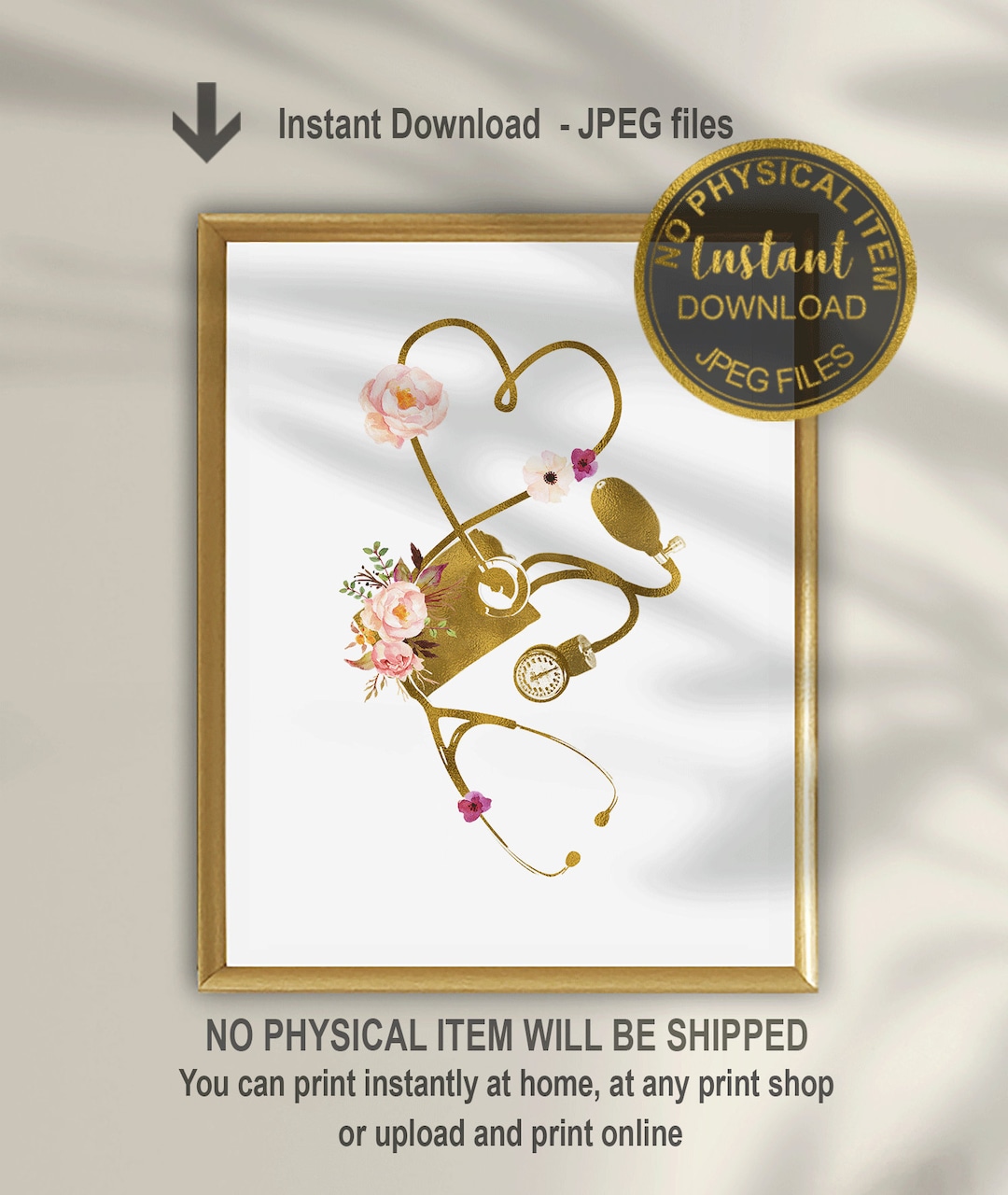 Blood Pressure Monitor Poster, Nurse Gift, Doctor Gift, Doctor Office ...