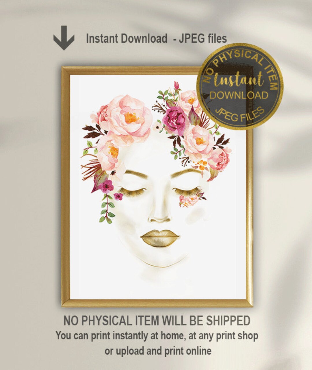 Lash Extensions Art, Lash Artist Gift, Woaman Face Flowers, Lash ...