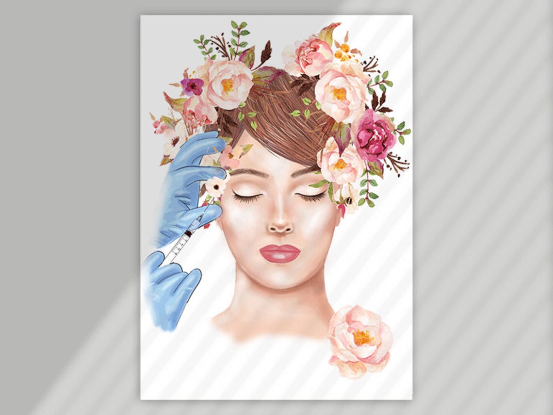 Botox Injection Print Esthetician Gift Dermatologist Art - Etsy