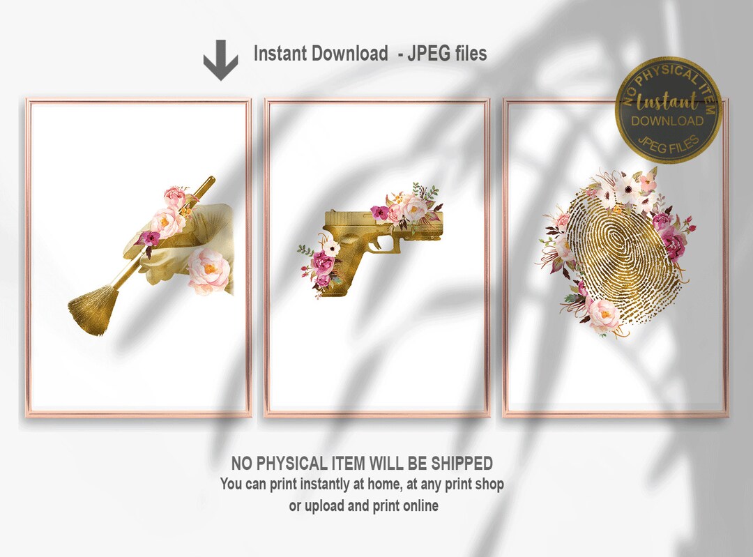 Forensic Science Art Set, Forensic Psychologist Gift, Criminal Justice ...