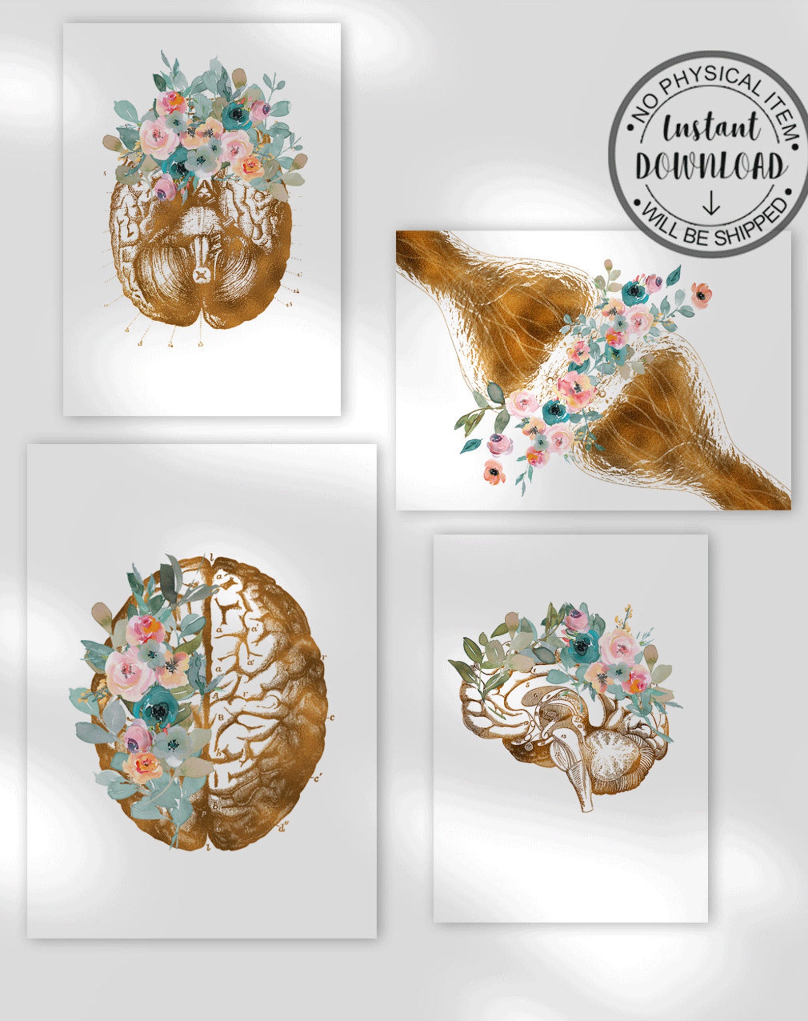 Therapy Office Decor Psychology Prints Brain Art Prints - Etsy