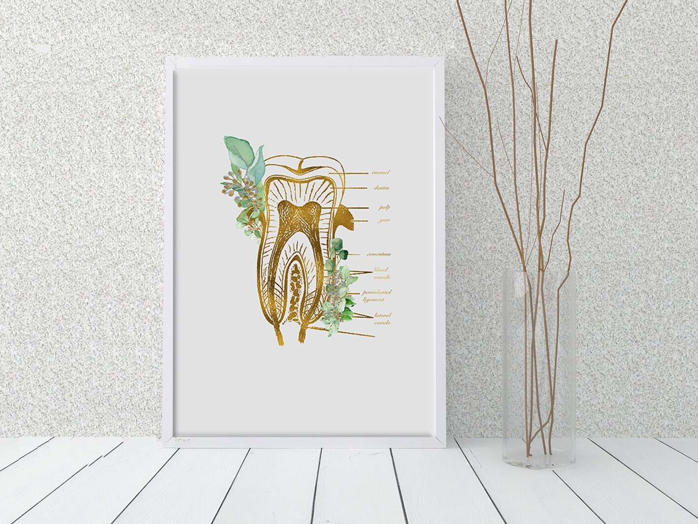 Greenery Tooth Surgeon Dental Clinic Decor, Dentist Office, Dentistry ...