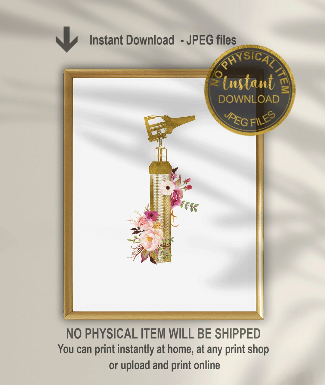 Audiologist Gift, Otoscope Art Print, Audiology Art, Ear Art, ENT ...