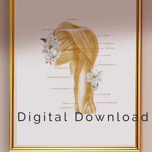 Muscular Anatomy Art Prints, Physical Therapist Wall Art, DPT Decor ...