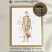 Female Muscular System Print, Muscular System Art, Massage Therapist ...