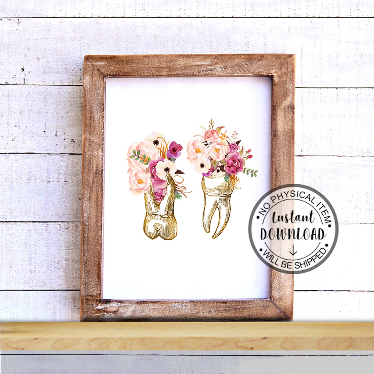 Tooth Art Dental Decor Dental Art Dentist Decor Dental | Etsy