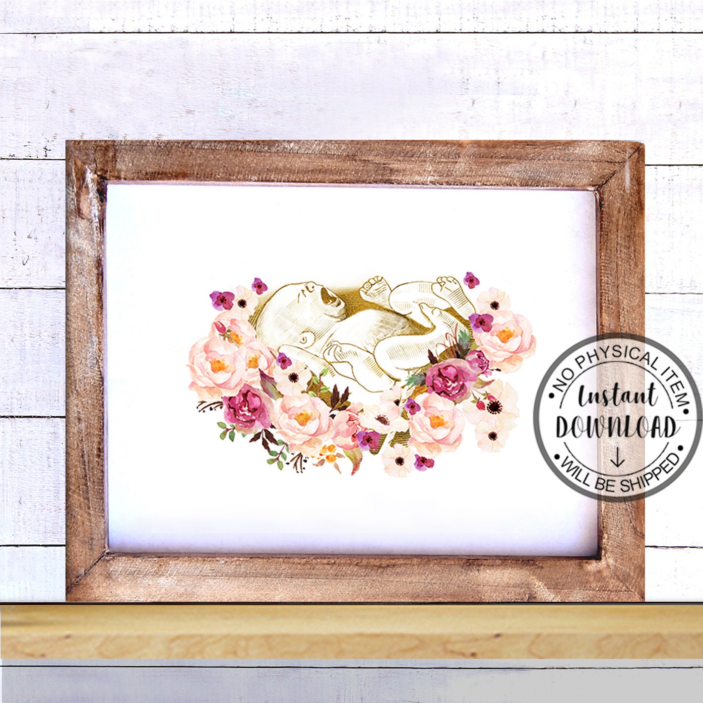 Birth Poster Midwife Print Newborn Illustration Birth | Etsy