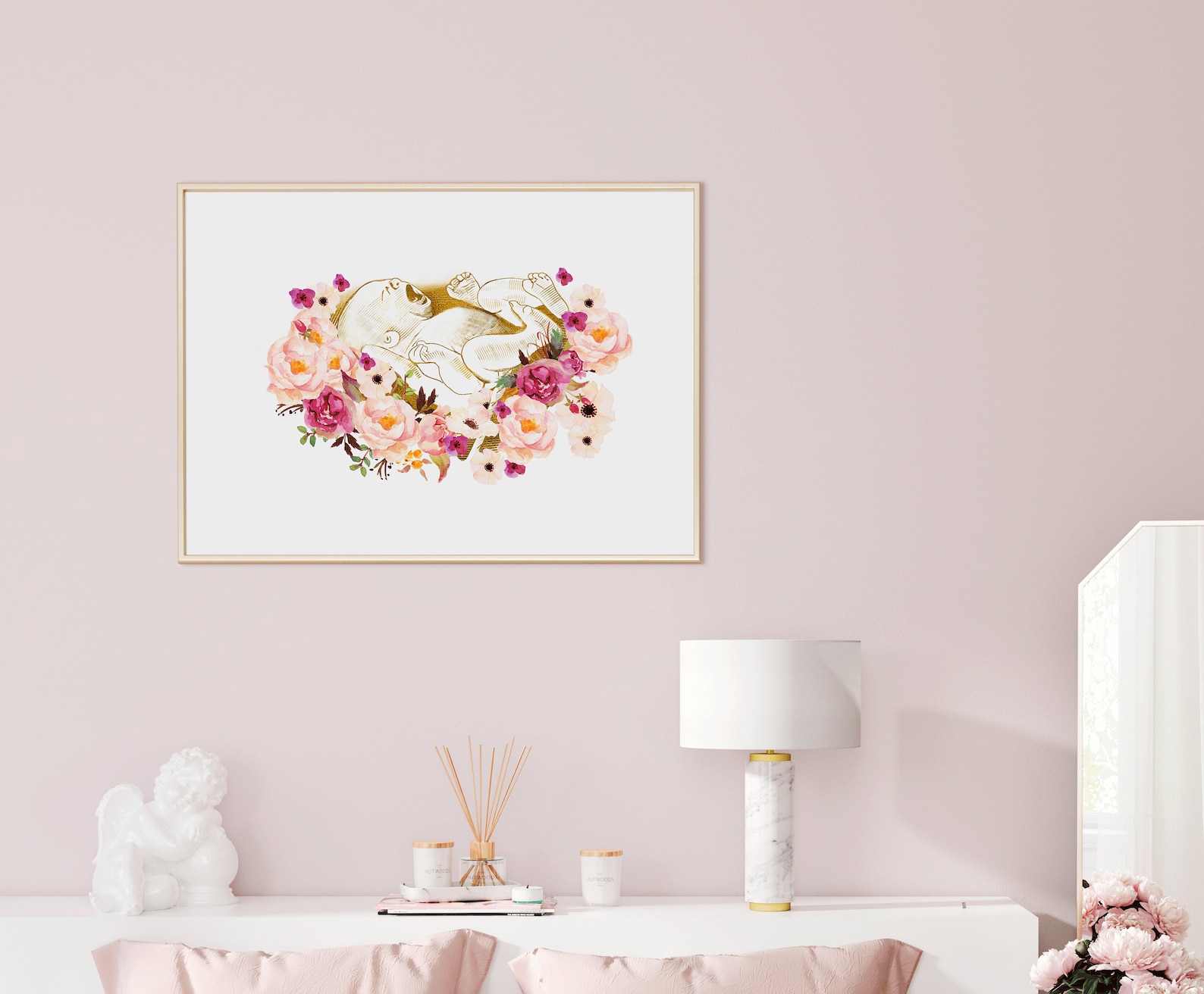 Birth Poster, Midwife Print, Newborn Illustration, Birth Artwork ...