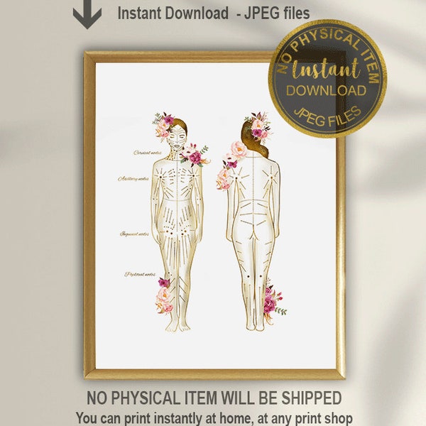 Lymphatic Drainage Poster - Etsy UK