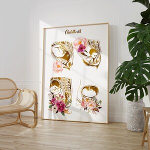 Midwife Print, Printable Art, Obgyn Art Print, Midwife Office Decor ...