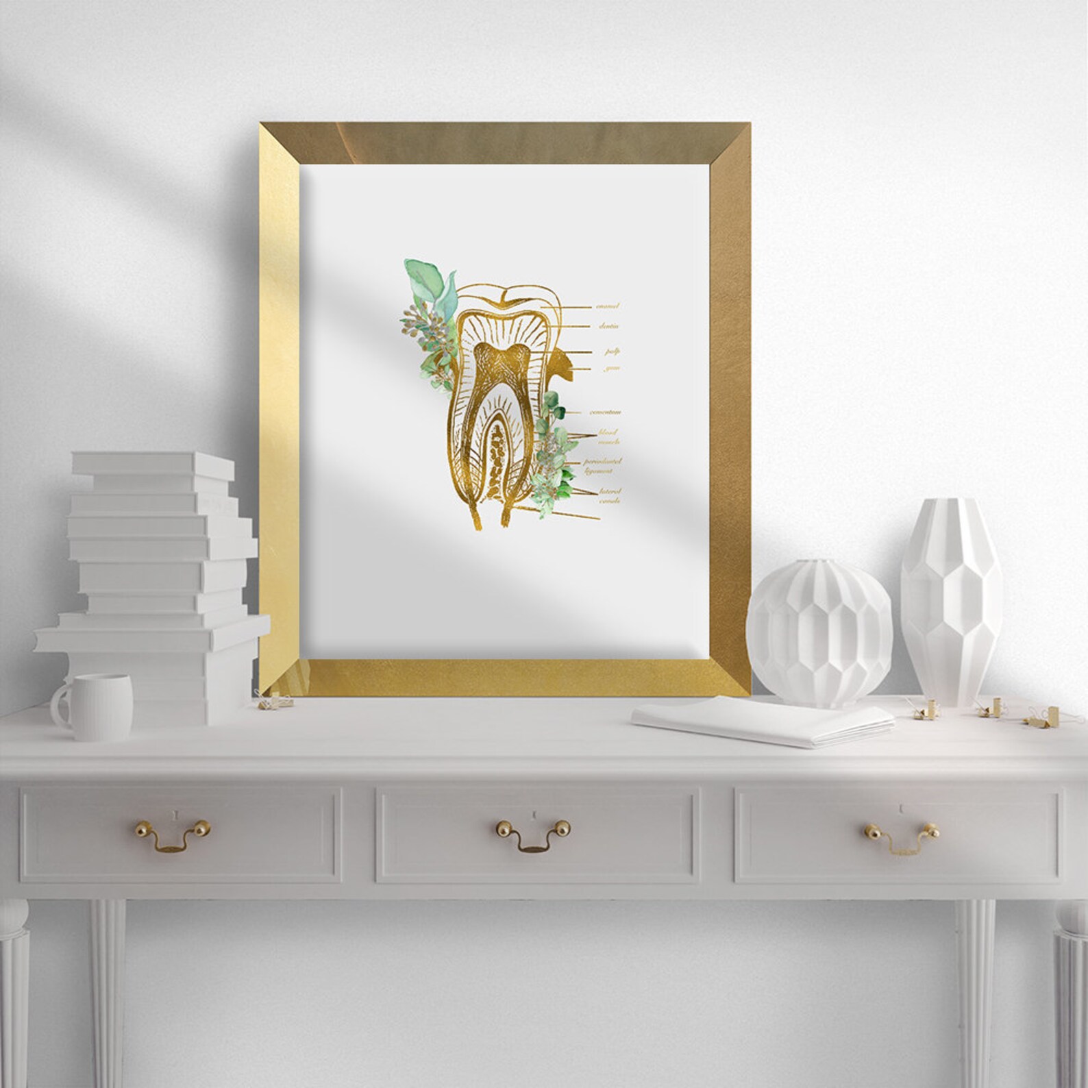 Greenery Tooth Surgeon Dental Clinic Decor, Dentist Office, Dentistry ...