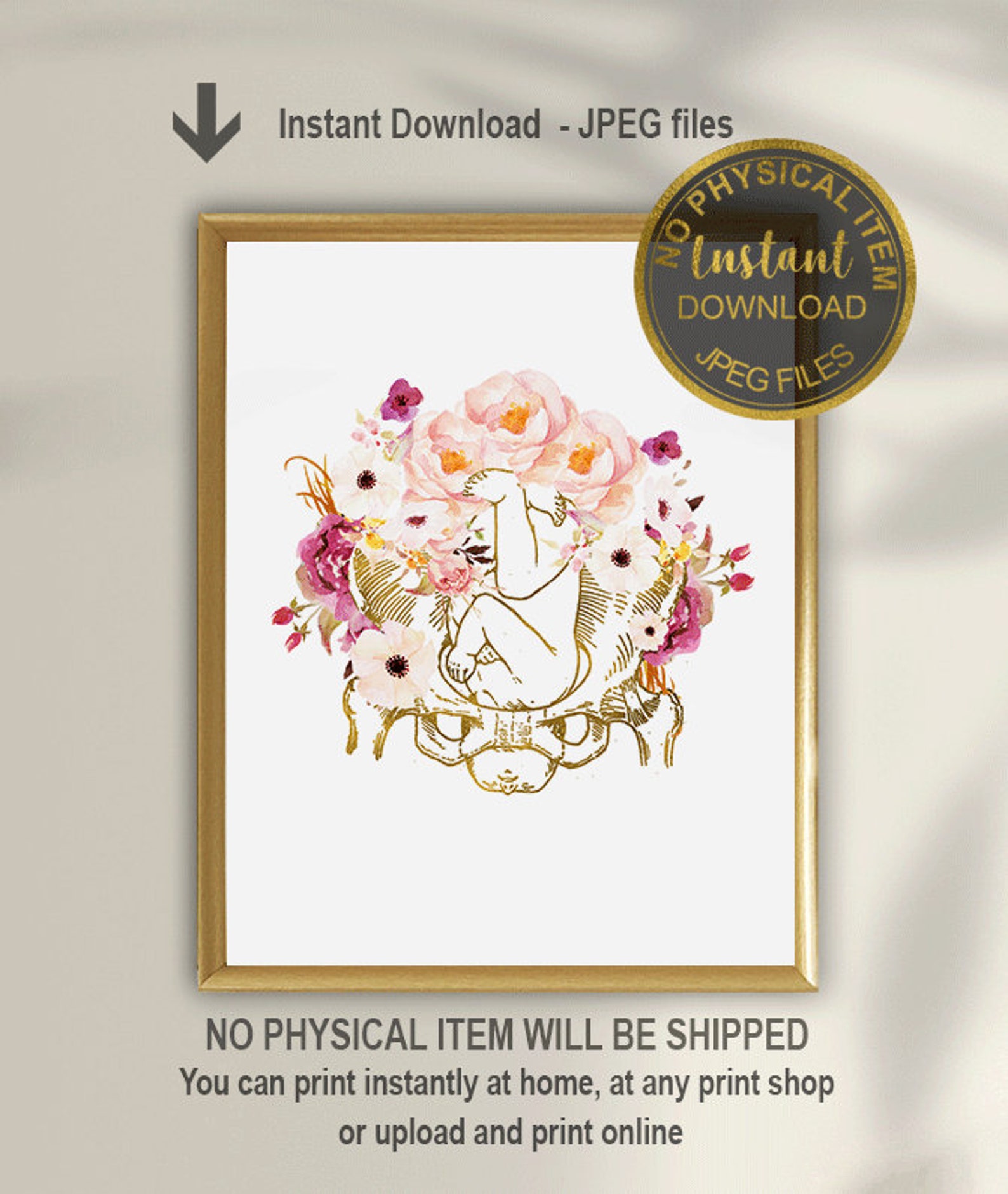 Obgyn Print Midwife Art Print Birth Art Pregnancy Art Etsy