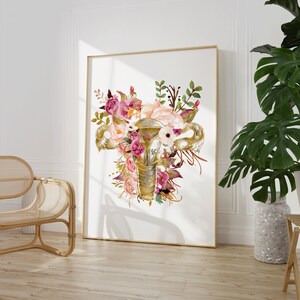 Floral Uterus Artwork, Pregnancy Gift, Midwife Gift, Ovaries ...