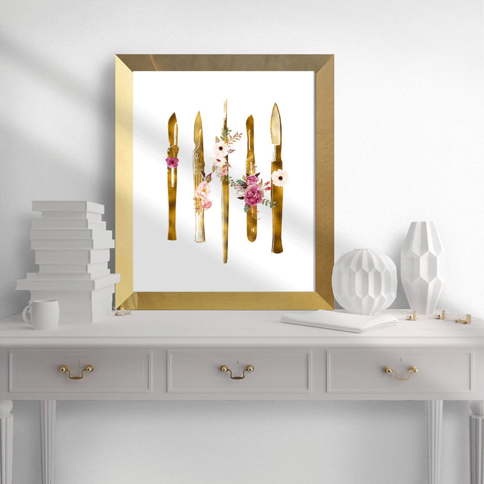 Scalpels Art Print, Surgeon Gift, Surgical Tools Print, Surgical Art ...