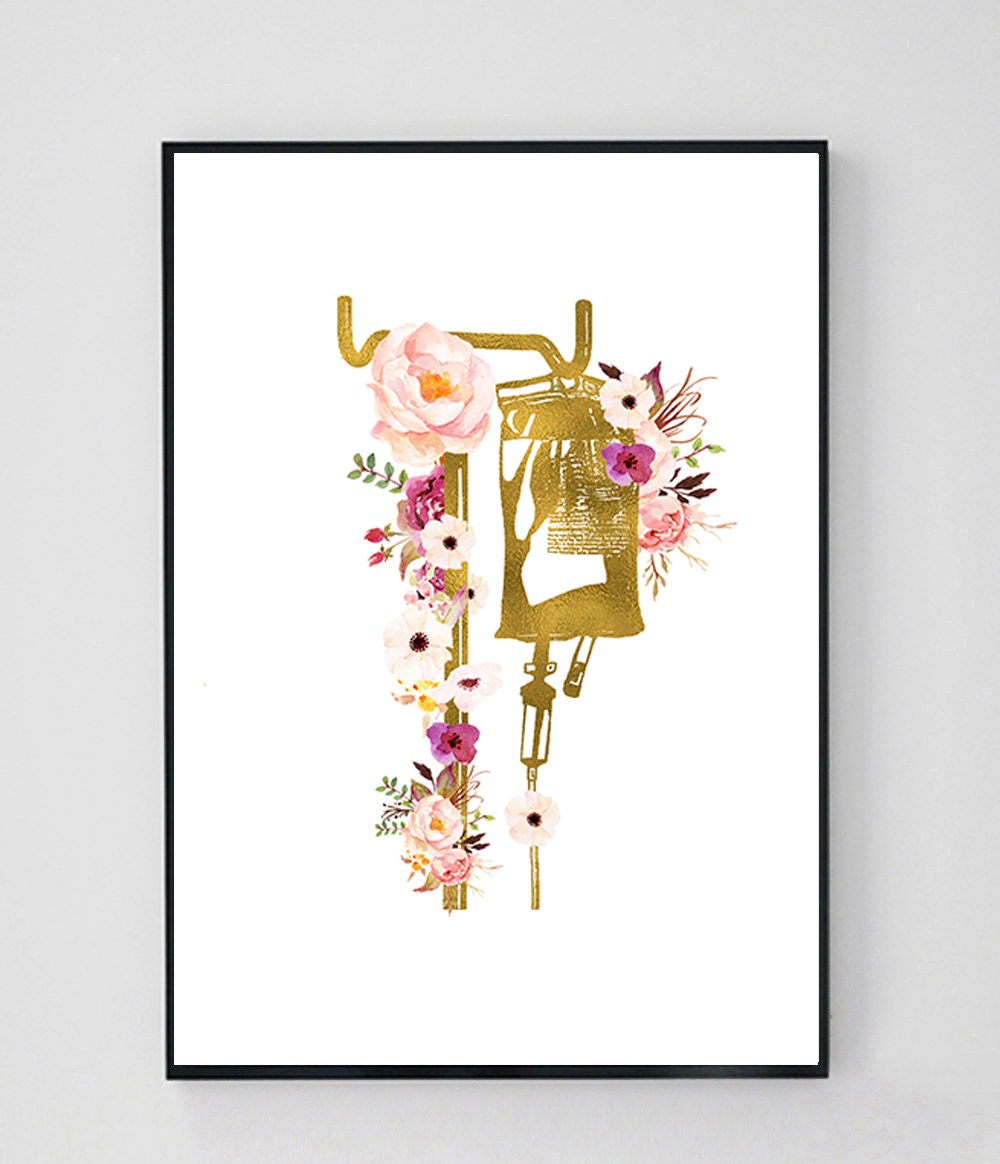 IV Bag Print Gift for Nurse Nursing Student Gift Nurse - Etsy Canada