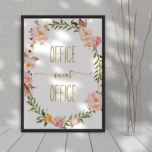 Office Sweet Office, Art Print, Office Decor, Office Decor, Work ...