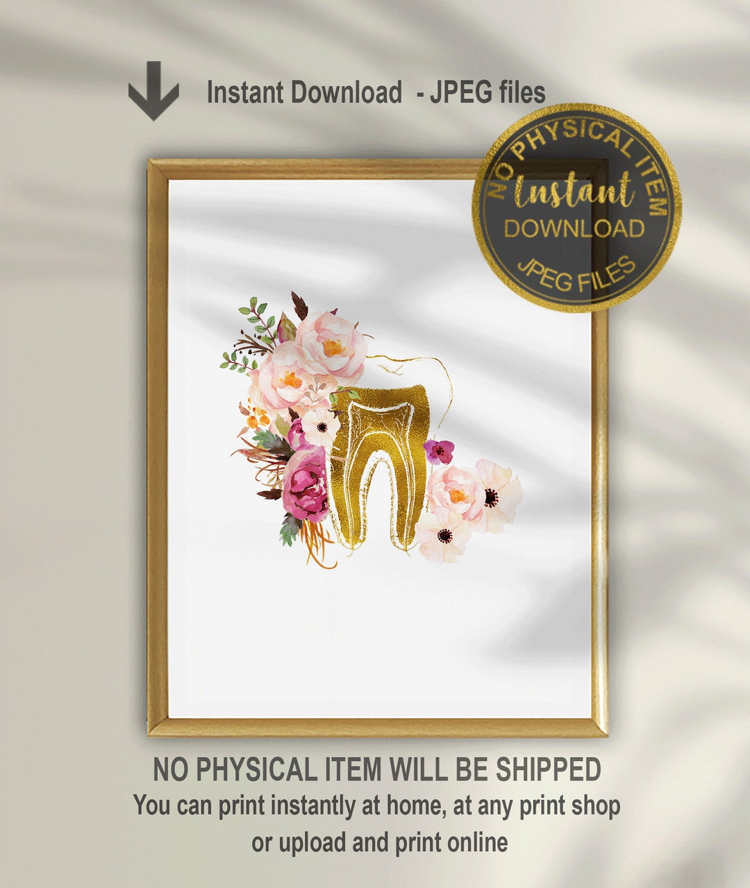 Dental Print, Dentist Gift, Dentist Hygienist, DDS Dentist, Dentist ...