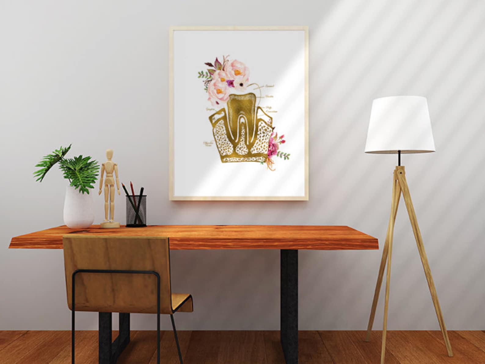 Tooth Anatomy Art Tooth Art Dental Assistant Gift Dental | Etsy