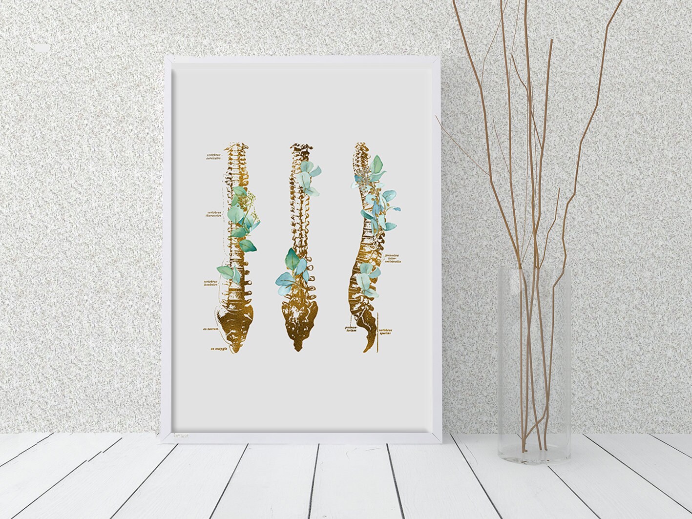 Spine Print Chiropractic Gift Chiropractic Office Decor - Etsy