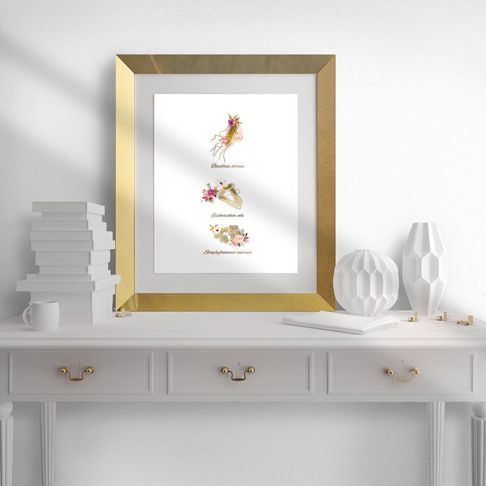 Microbiology Art Biology Art Microbiologist Gift Biology | Etsy