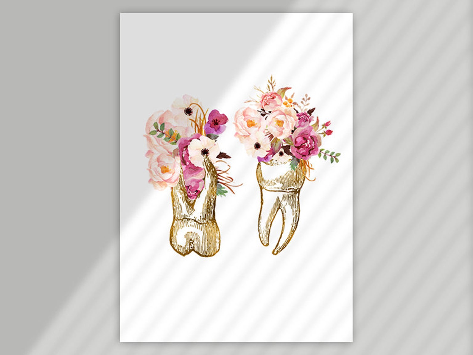 Tooth Art Dental Decor Dental Art Dentist Decor Dental | Etsy