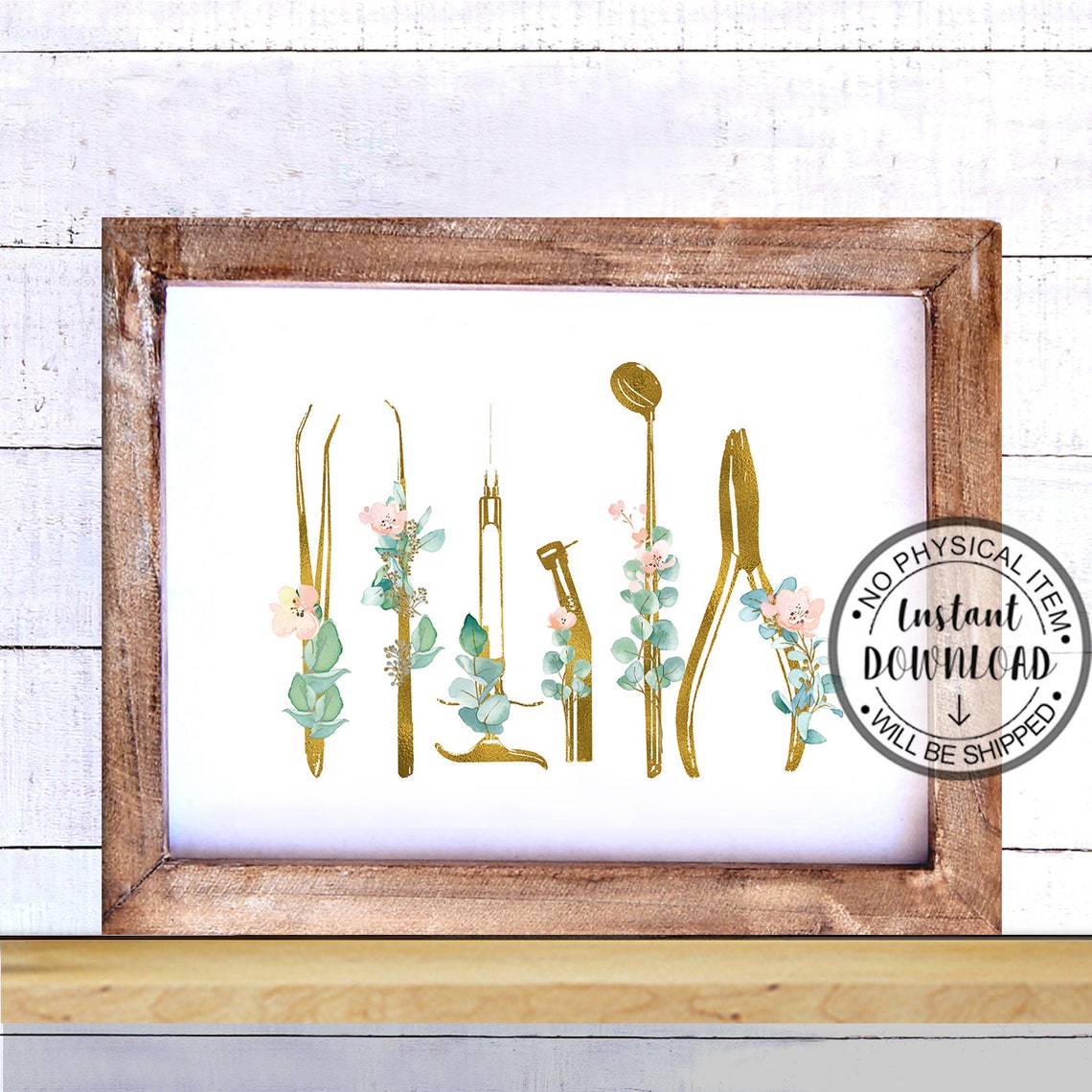 Dental Instruments Poster, Dentist Tools Art, Dental Decor, Dentist ...