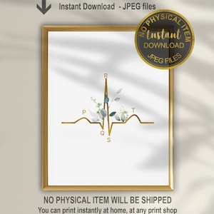 EKG Print, Doctor Gift, Cardiologist Office Decor, Medical Doctor Art ...