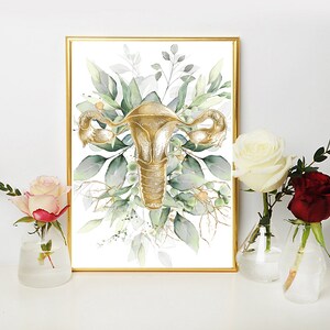 Midwife Office Decor Midwife Gift Doula Gift Uterus Art - Etsy