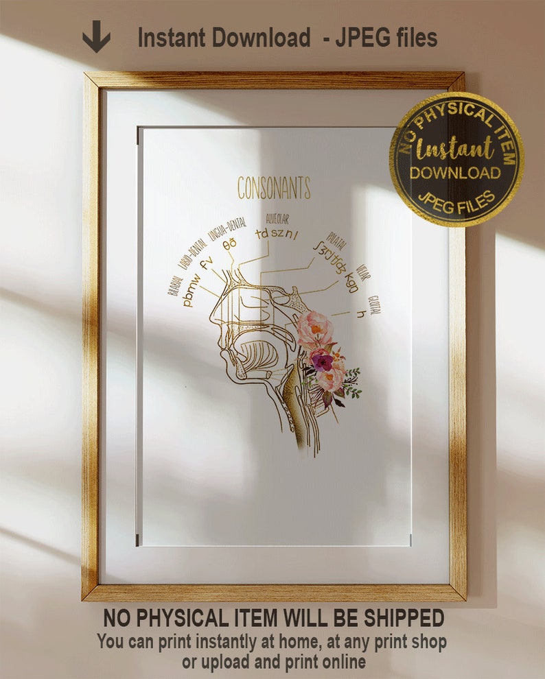 SLP Office Decor Speech Pathology Art SLP Poster Speech - Etsy