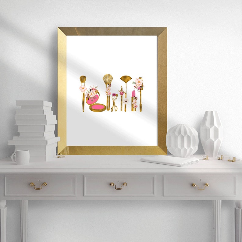 Makeup Poster Printable Makeup Art Print Makeup Print - Etsy