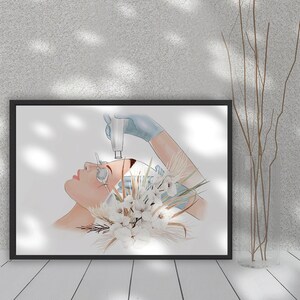 Laser Skin Treatment Printable Art, Cosmetic Skin Care Decor, Med Spa ...