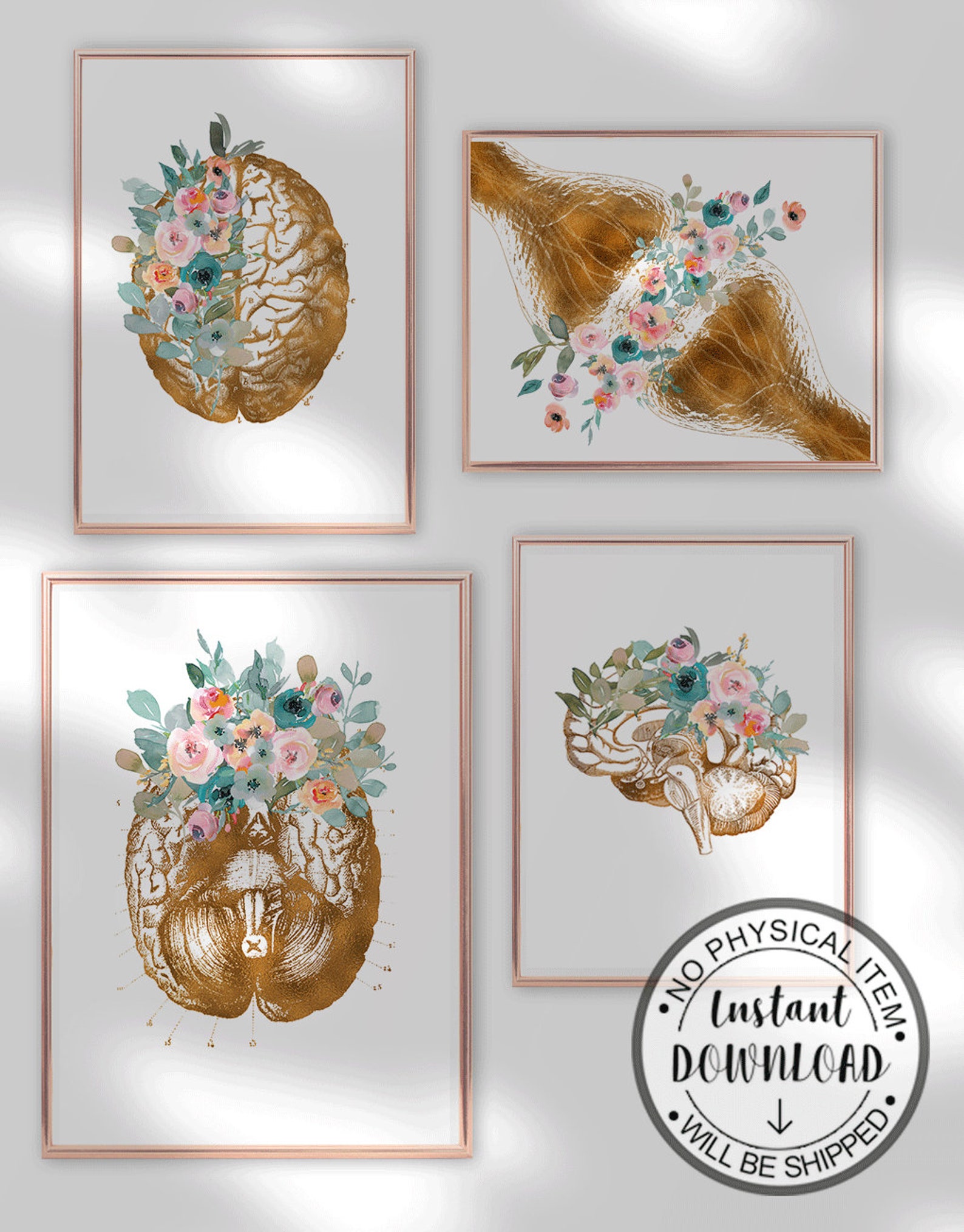 Therapy Office Decor Psychology Prints Brain Art Prints - Etsy