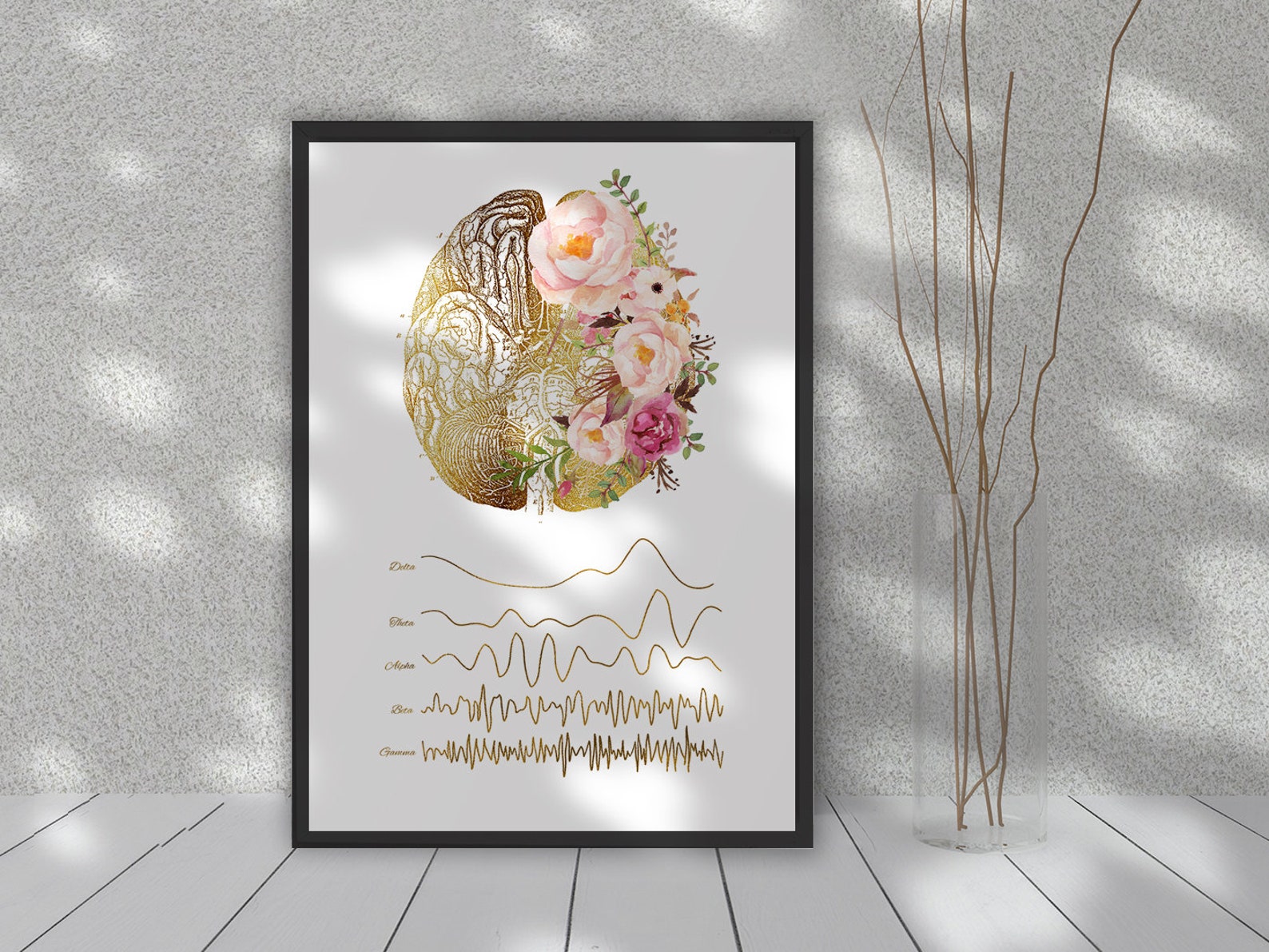 Brainwaves Art EEG Art Electroencephalogram Art | Etsy